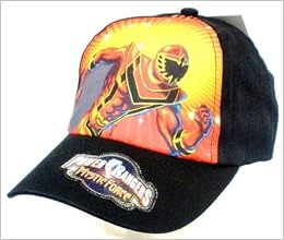 POWER RANGERS BLACK HAT LOGO BASEBALL CAP CHILD KID : Amazon.co.uk ...