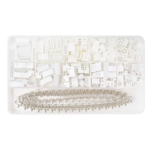460PCS JST-XH Connector Kit 2/3/4/5/6Pin Male & Female Housing Socket ...