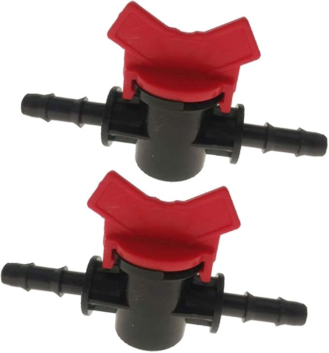2PCS Durable Plastic Water Flow Regulator Straight Shut Off Valve Hose ...