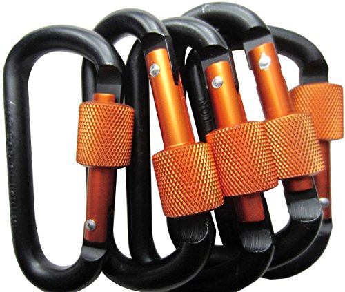 LeBeila Aluminum Carabiner Heavy Duty Climbing Hooks D Shape Buckle ...