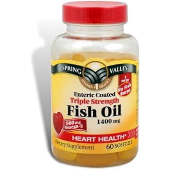 Amazon.com: Spring Valley - Fish Oil 1400 mg, Triple Strength, Enteric ...