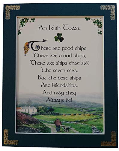 Amazon.com: There are Good Ships. Wood Ships. Friendships - 8x10 Irish ...