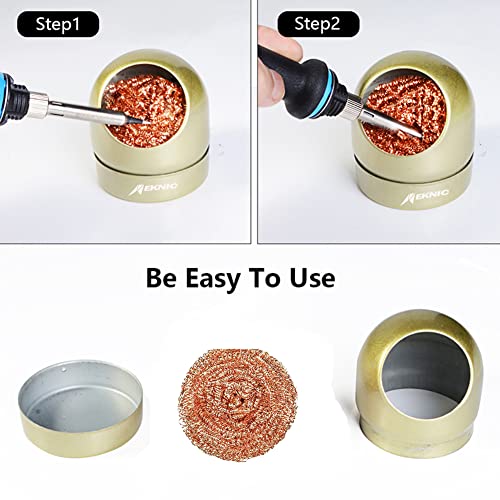 MEKNIC Solder Tip Cleaner Soldering Ion Tip Cleaning Wire and Holder ...