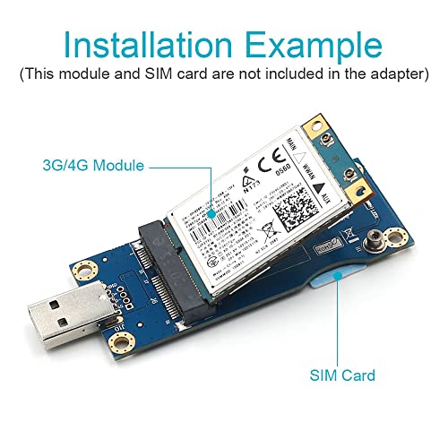 Sim Card Modem USB to Mini pci Mini pcie USB Adapter Pci-e Sim Card ...