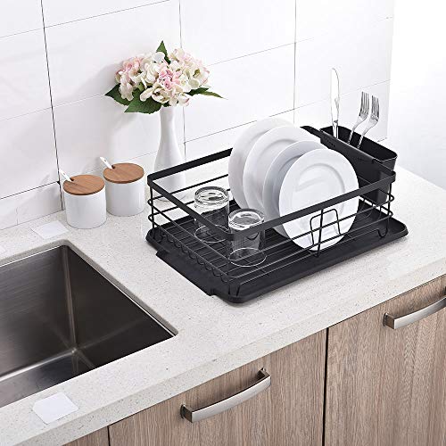 POPILION Quality 3 Piece Kitchen Sink Side Draining Dish Drying Rack ...