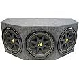 Amazon.com: KICKER Triple 12" Comp Loaded Subwoofer Box Enclosure (10C12-4) : Electronics