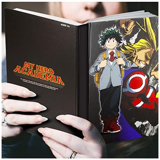 JUST FUNKY My Hero Academia Deku All Might Hardback Journal | 200 Page ...