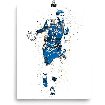 Amazon.com: Paul George Slam Dunk Indiana Pacers Basketball Poster Art ...
