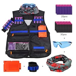 Tactical Vest Jacket Kit for Nerf Guns N-Strike Elite Battle: Amazon.co ...