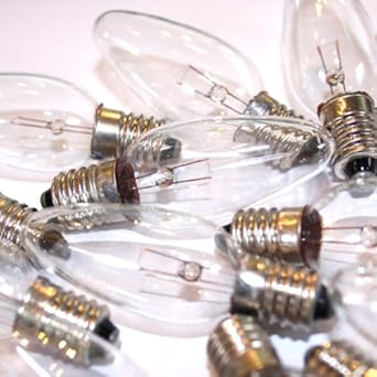 Noma V1 bulbs Box of 10 for Noma Silent Nights Lights Clear Screw in ...