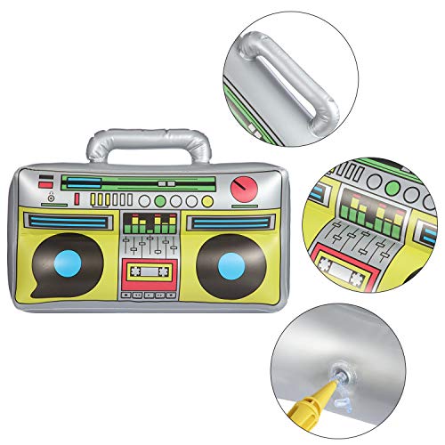 Inflatable Boombox 16.5 Inches Inflatable Boom Box 80s 90s Party ...
