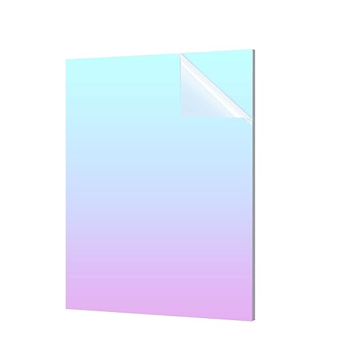 Iridescent Acrylic Sheets 8"x12" | 3mm Thick (1/8") | Rainbow Color ...