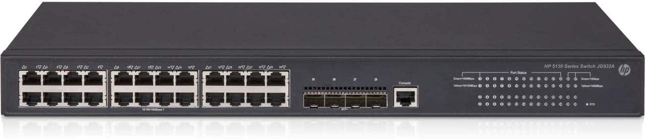 Amazon.com: HP JG932A 5130-24G-4SFP+ EI Switch: Computers & Accessories