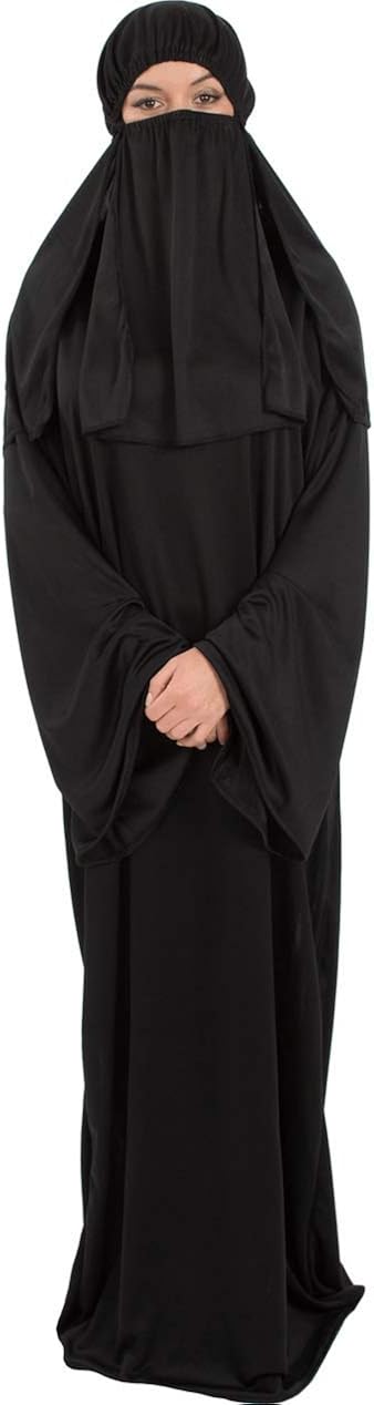 Amazon.com: Adult Black Burka and Headpiece Costume: Clothing