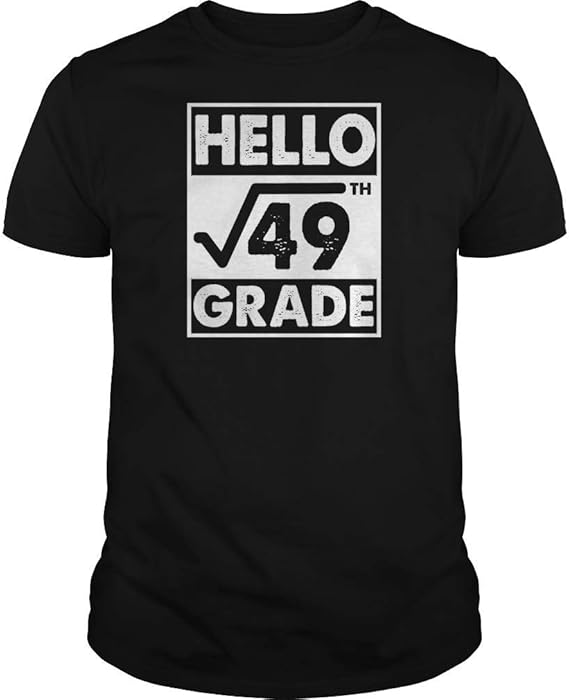 Amazon TEEBIM Hello 7th Grade Square Root Of 49 Funny Math Back amazon-teebim-hello-7th-grade-square-root-of-49-funny-math-back