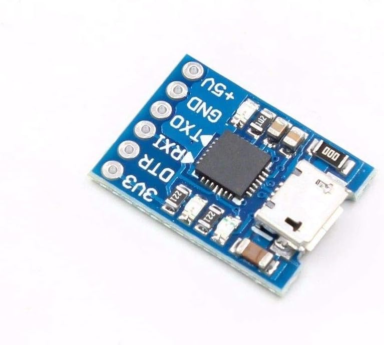 TECNOIOT 5pcs CJMCU CP2102 MICRO USB to UART TTL Module 6Pin Serial Converter for Arduino – BigaMart