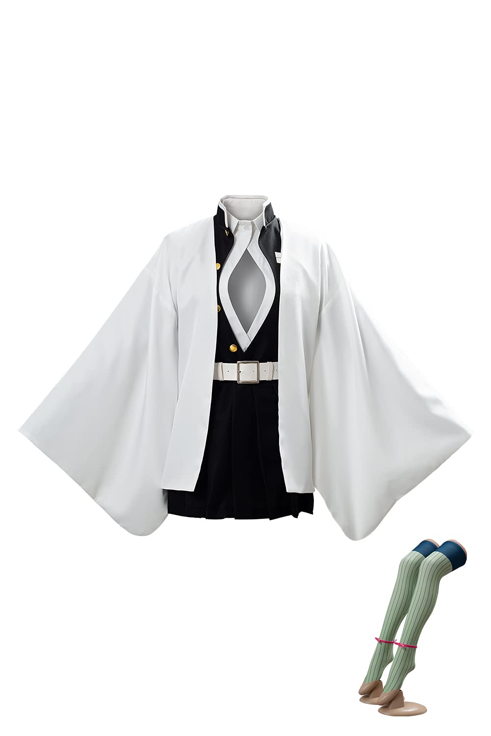 Buy Women's Kanroji Mitsuri Cosplay Costume Kimono Outfit Uniform Full ...