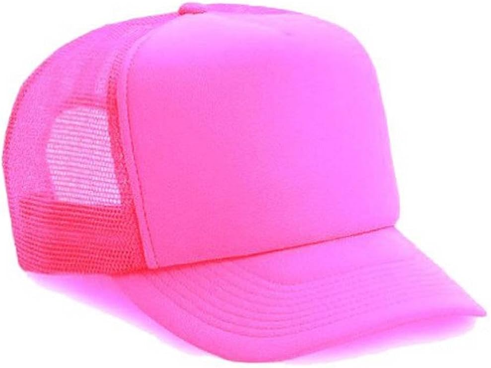 Amazon.com: Neon Mesh Trucker Hat Cap (Neon Pink): Clothing