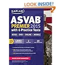 Kaplan ASVAB Premier 2015 with 6 Practice Tests: Book + DVD + Online ...