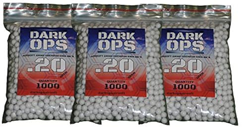 Dark Ops Airsoft BBS .20g 6mm - Perfect Spherical Sniper Rifle Pistol ...