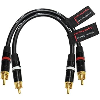 Amazon.com: AudioQuest RCA Male-to-Male Preamp Jumpers-2 pack: Home ...