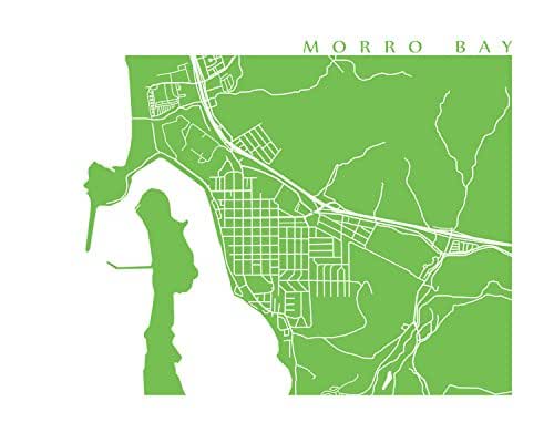 Amazon.com: Morro Bay Map Print : Handmade Products