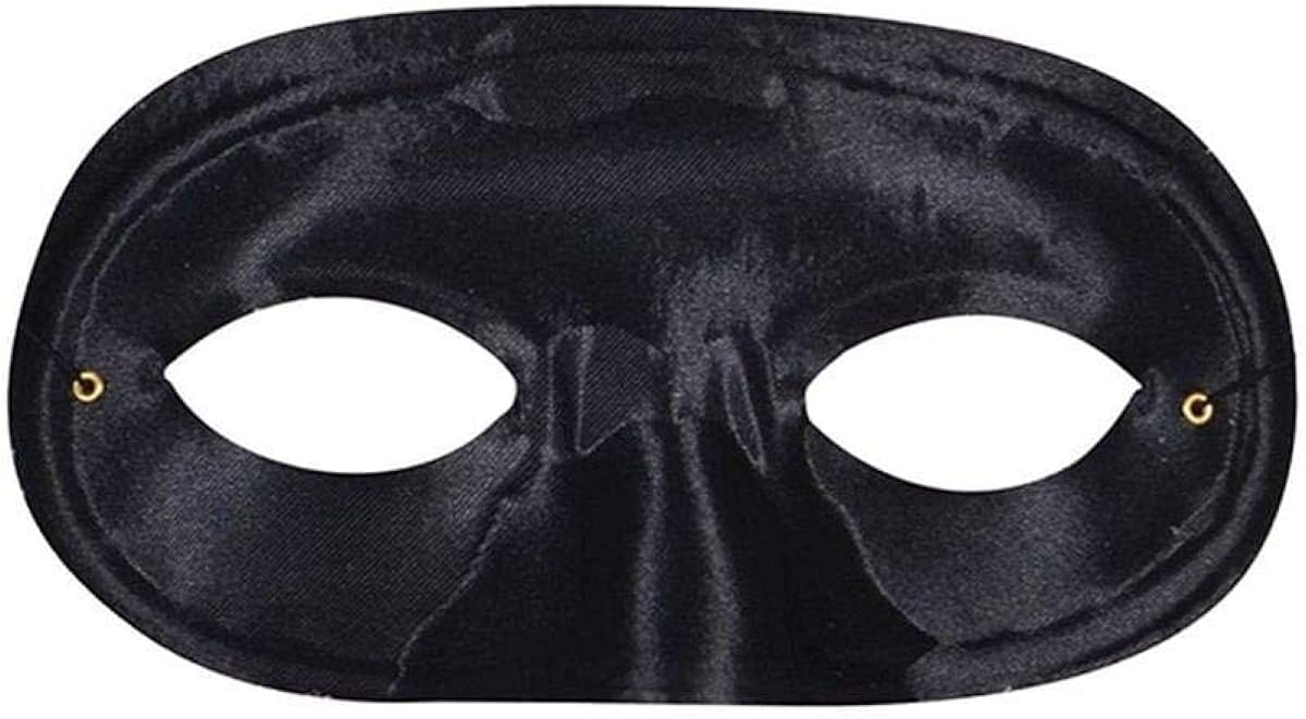 Amazon.com: Morris Costumes Half Domino Mask Black: Clothing