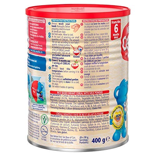 Nestle Cerelac Rice 400g (Europe) Food, Beverages Tobacco Beverages Non ...