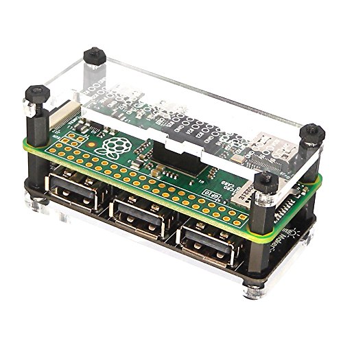 MakerSpot Raspberry Pi Zero W Protector for 4-Port Stackable USB Hub ...