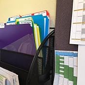 Amazon.com : Metal Vertical File Sorter - Black Wire Mesh Letter ...