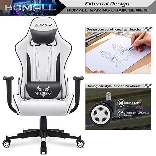 Homall Gaming Chair Office Chair High Back Racing Computer Desk Chair ...
