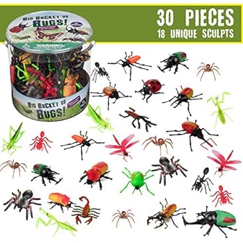 Amazon.com: Wild Republic Insect Toys Large Bucket, Bugs Figurine Set ...