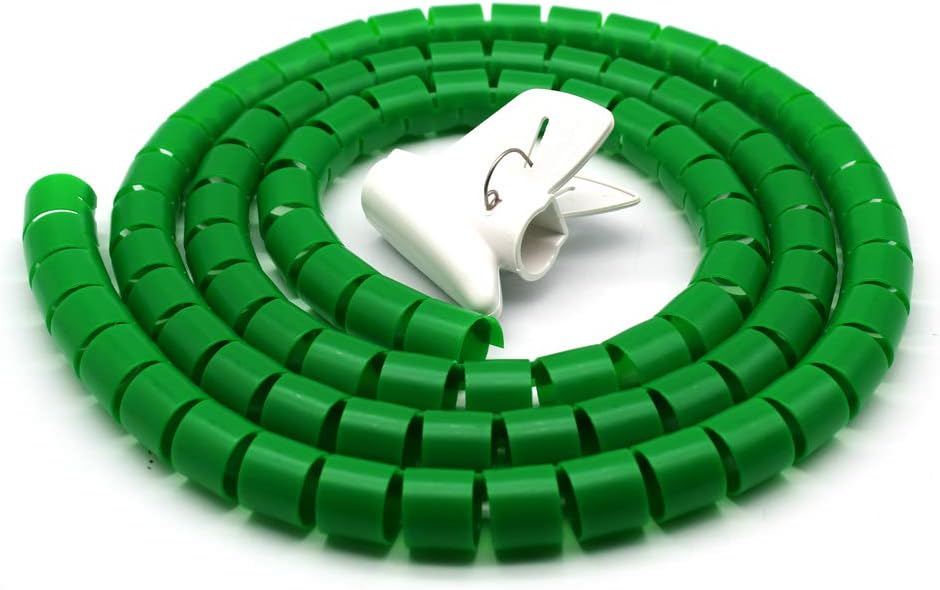 FUJIE Kabelschlauch 26mm x 2m Kabelkanal flexible Kabel Spiralschlauch ...