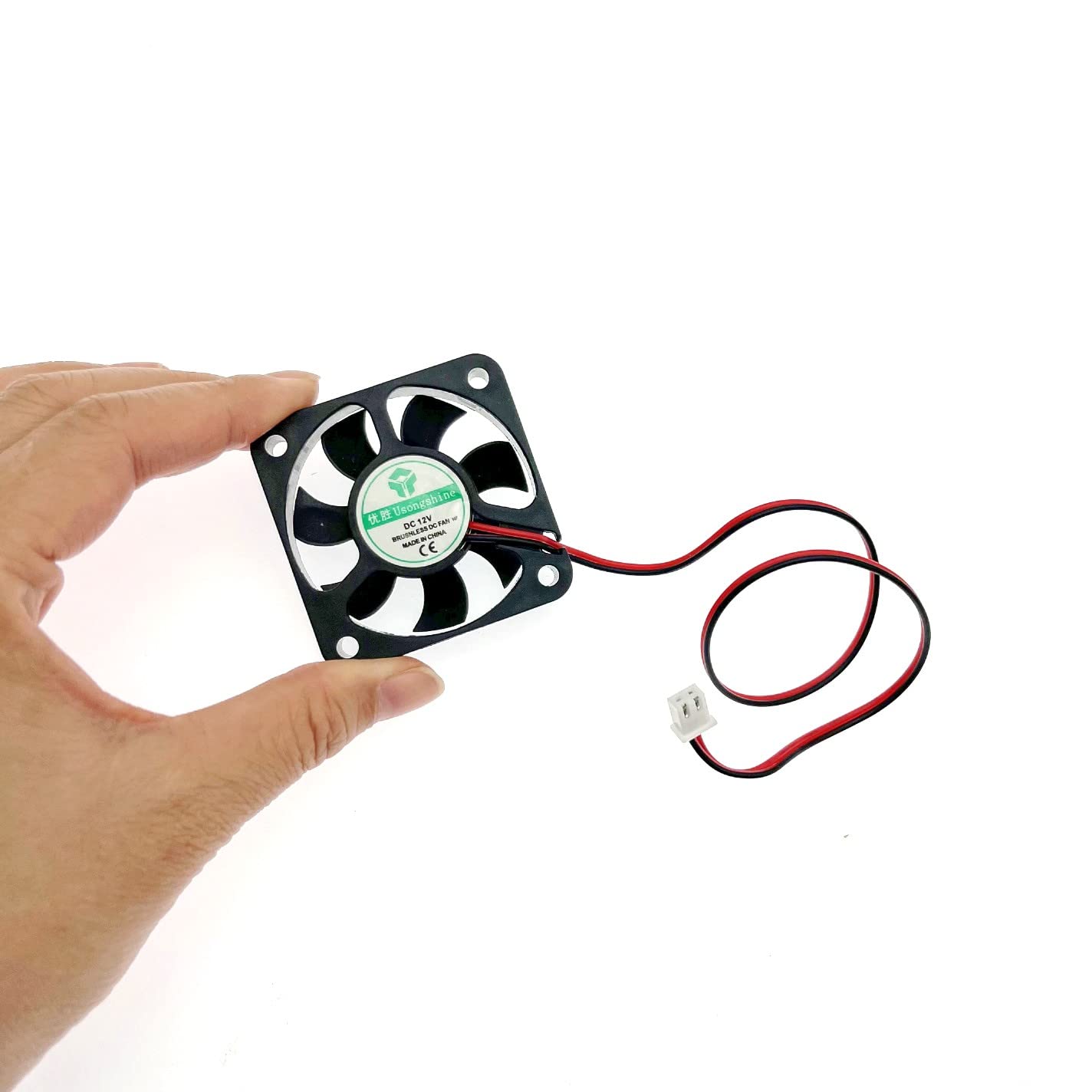 Mua JZK 2pcs 50x50x10mm 2pin DC 12V Mini Silent Cooling Fan with Wires ...