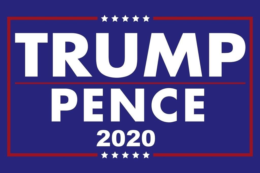 Amazon.com: Donald Trump Mike Pence President 2020 Re Election Campaign ...