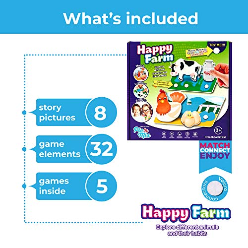 Toddler farm animals barn set board games, speech therapy toys ...