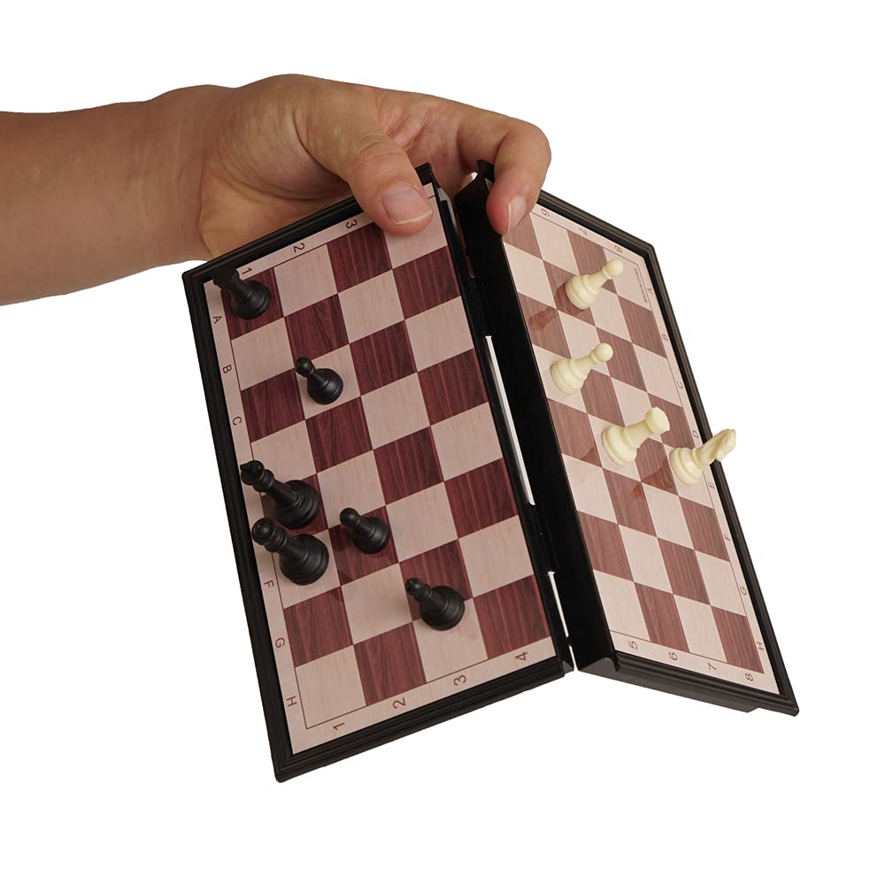 Mua Mini Chess Board, 7.08" x 7.08" Folding Chess Set with Magnetic ...