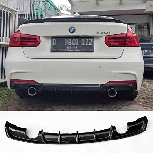 Carbon fiber rear bumper diffuser for BMW 3 series F30 M sport - Import It All