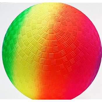 Amazon.com: 16" RAINBOW PLAYGROUND BALL: Toys & Games