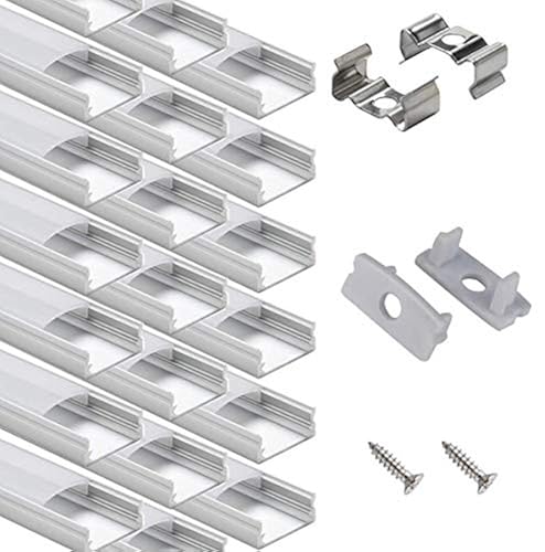 StarlandLed LED Strip Channel 20Pack LED Aluminum Channel with Cover ...
