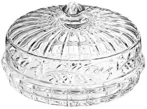 Amazon.com | Godinger Crystal Pie Dome with Matching Cover: Pie Plate ...
