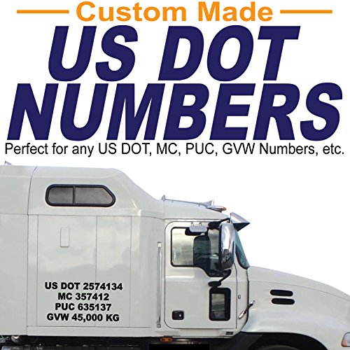 2h X 20w Us Dot Numbers Sold Per Set Custom | Desertcart INDIA