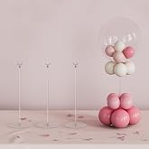 Amazon.com: YALLOVE Clear Acrylic Tabletop Balloon Stand Kit ...