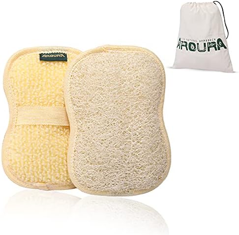 Aroura Natural Egyptian Loofah - Palm size Oval, Each Loofa is Planted ...