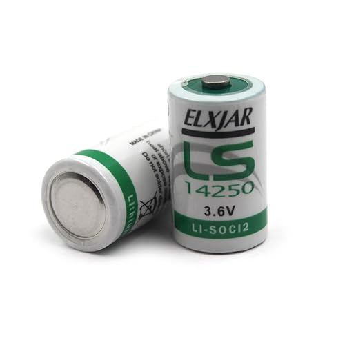 Coonyard (2-Pack) 3.6V 1200mAh LS14250 1/2AA Lithium Battery ...