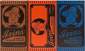 1 Box Ivins Famous Ginger Snaps 10 Oz | 1 Box Ivins Famous Spiced ...