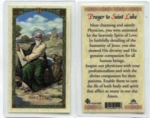 Amazon.com: Prayer to St. Luke Holy Card (HC9-028E) - Laminated: Home ...