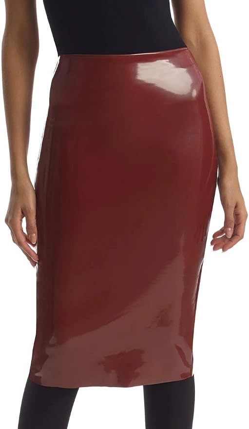 commando Women's Perfect Patent Midi Skirt at Amazon Women’s Clothing store