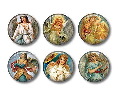 Amazon.com: Beautiful Angel Magnets - Set of Six Magnets - 1.5 Inch ...
