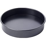 Prestige Steel 20cm Shallow Round Cake Tin Twin Pack - Grey, Set of 2 ...